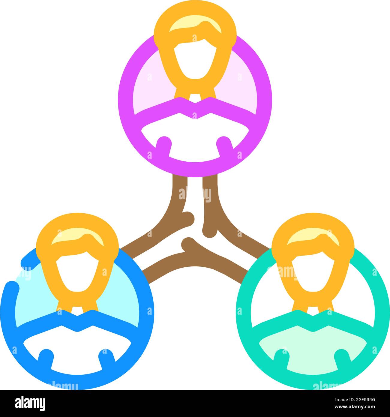 people communication color icon vector illustration Stock Vector Image ...