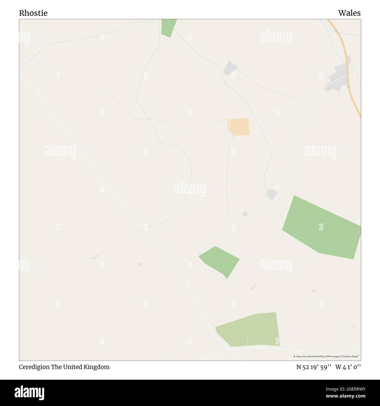 Rhostie, Ceredigion, United Kingdom, Wales, N 52 19' 59'', W 4 1' 0 ...