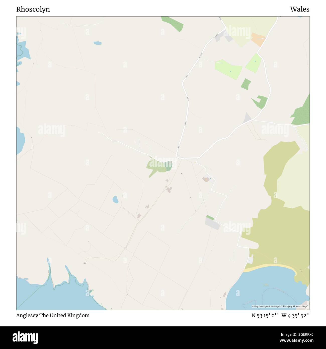 Map of anglesey Cut Out Stock Images & Pictures - Alamy