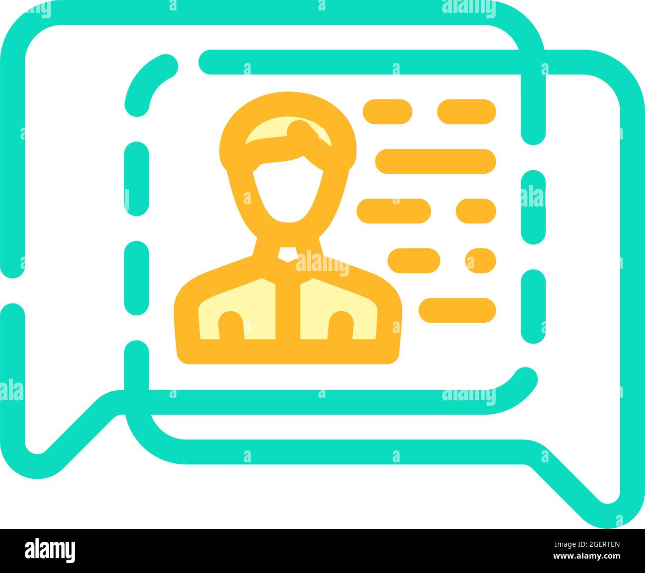 human discussion color icon vector illustration Stock Vector Image ...