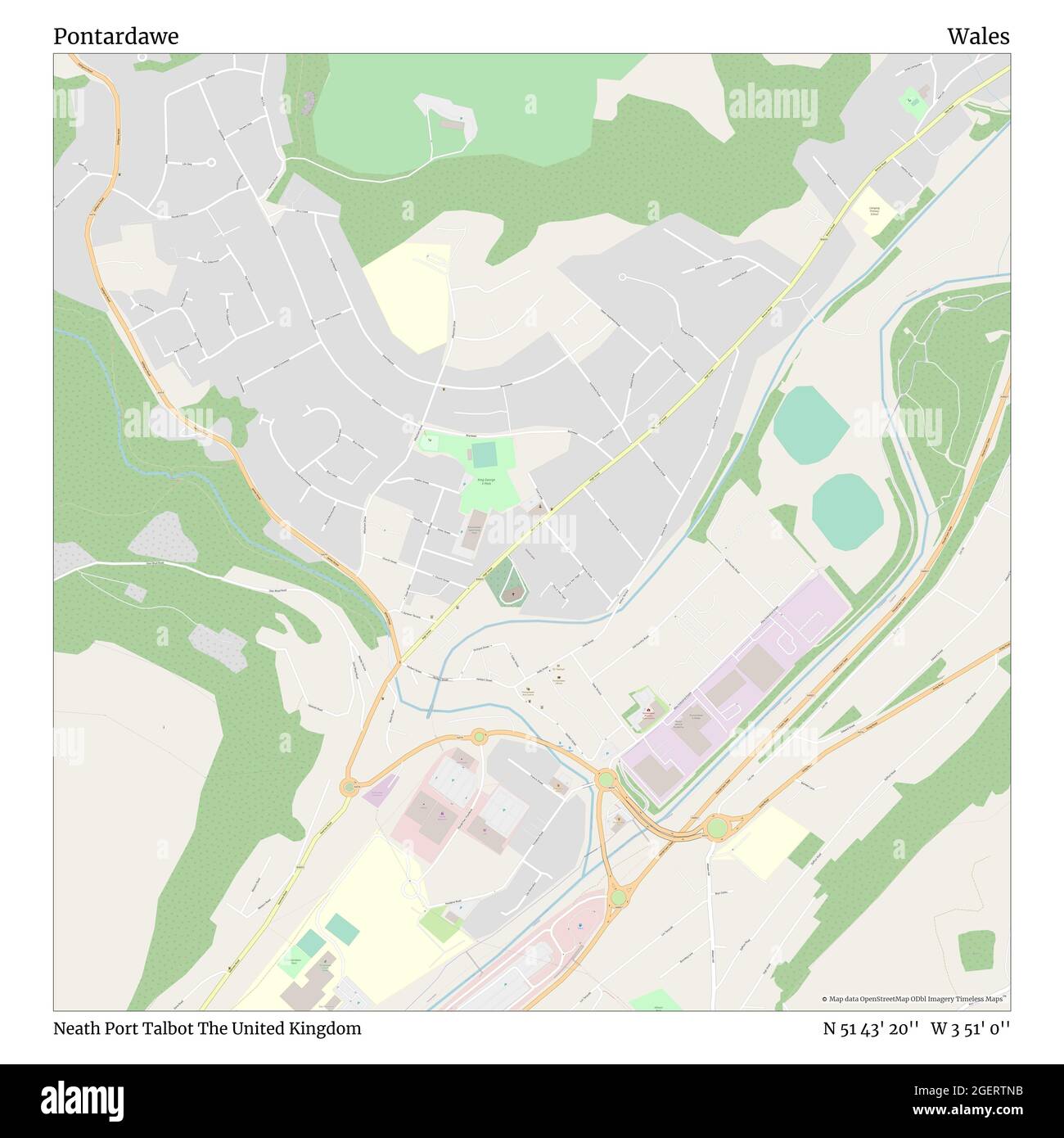 Port talbot map hi-res stock photography and images - Alamy