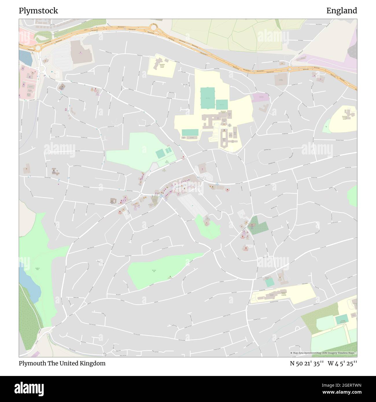 Map of plymstock Cut Out Stock Images & Pictures - Alamy