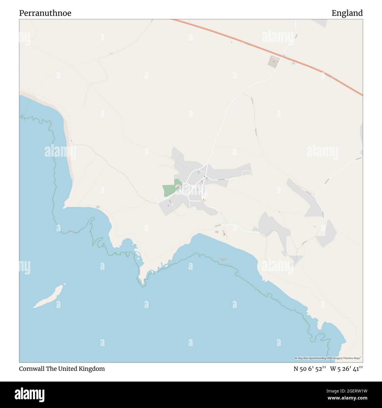 Map of perranuthnoe hi-res stock photography and images - Alamy