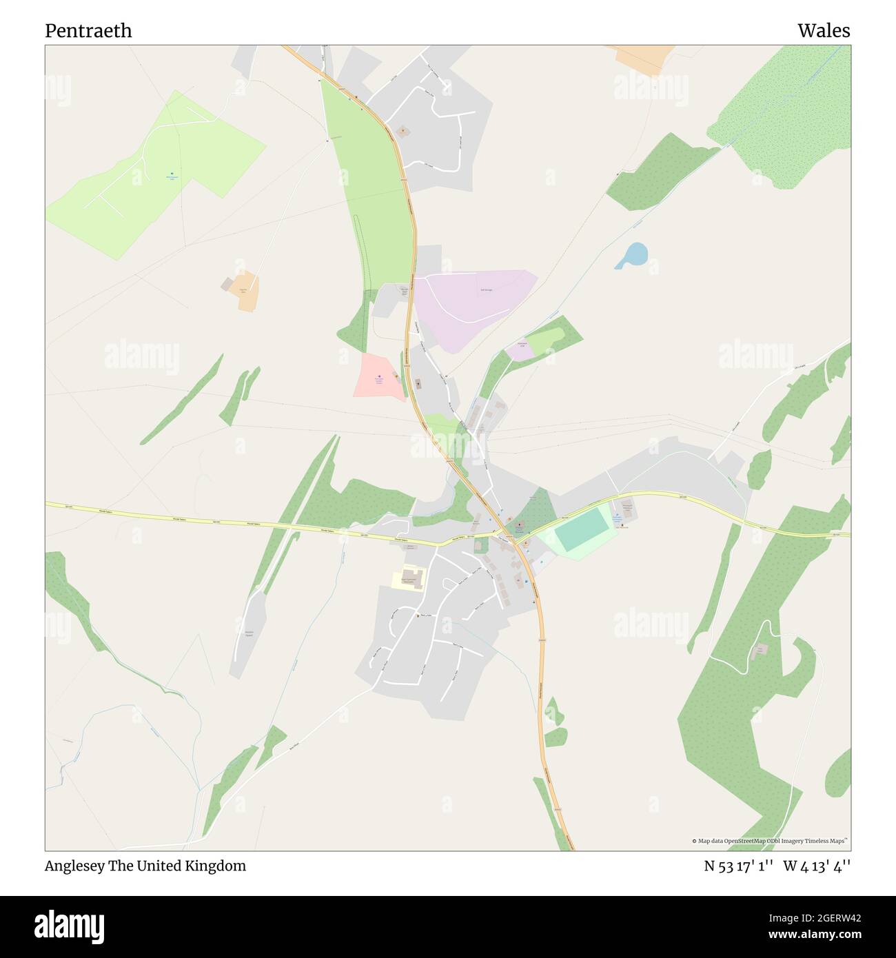 Map of anglesey Cut Out Stock Images & Pictures - Alamy