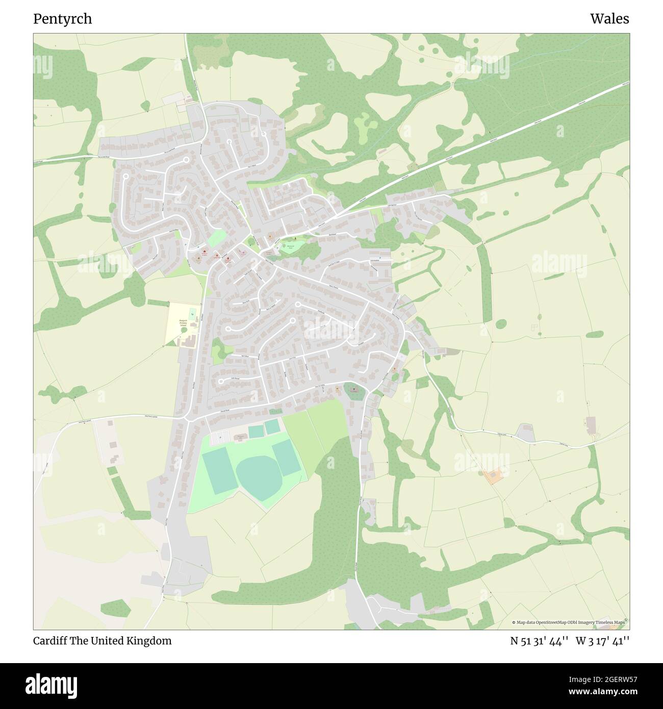 Cardiff location on map hi-res stock photography and images - Alamy