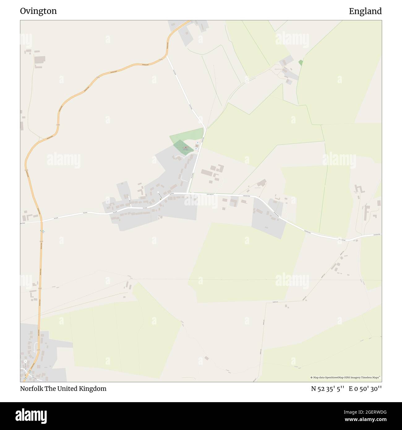 Ovington, Norfolk, United Kingdom, England, N 52 35' 5'', E 0 50' 30 ...