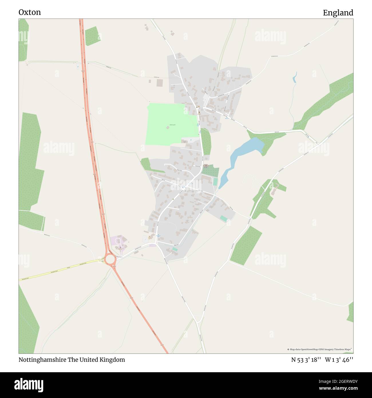 Oxton, Nottinghamshire, United Kingdom, England, N 53 3' 18'', W 1 3 ...