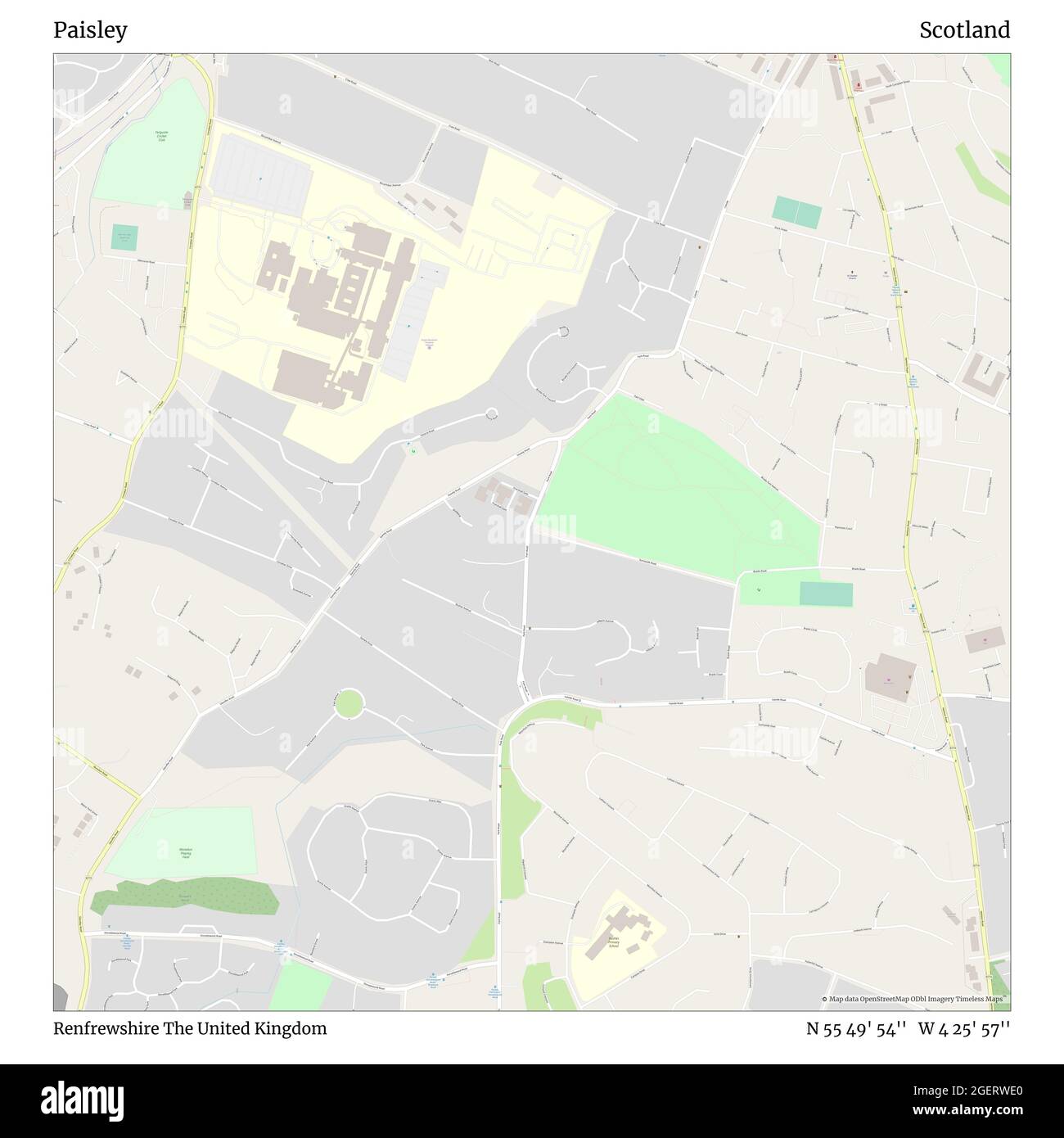 Map of paisley hi-res stock photography and images - Alamy
