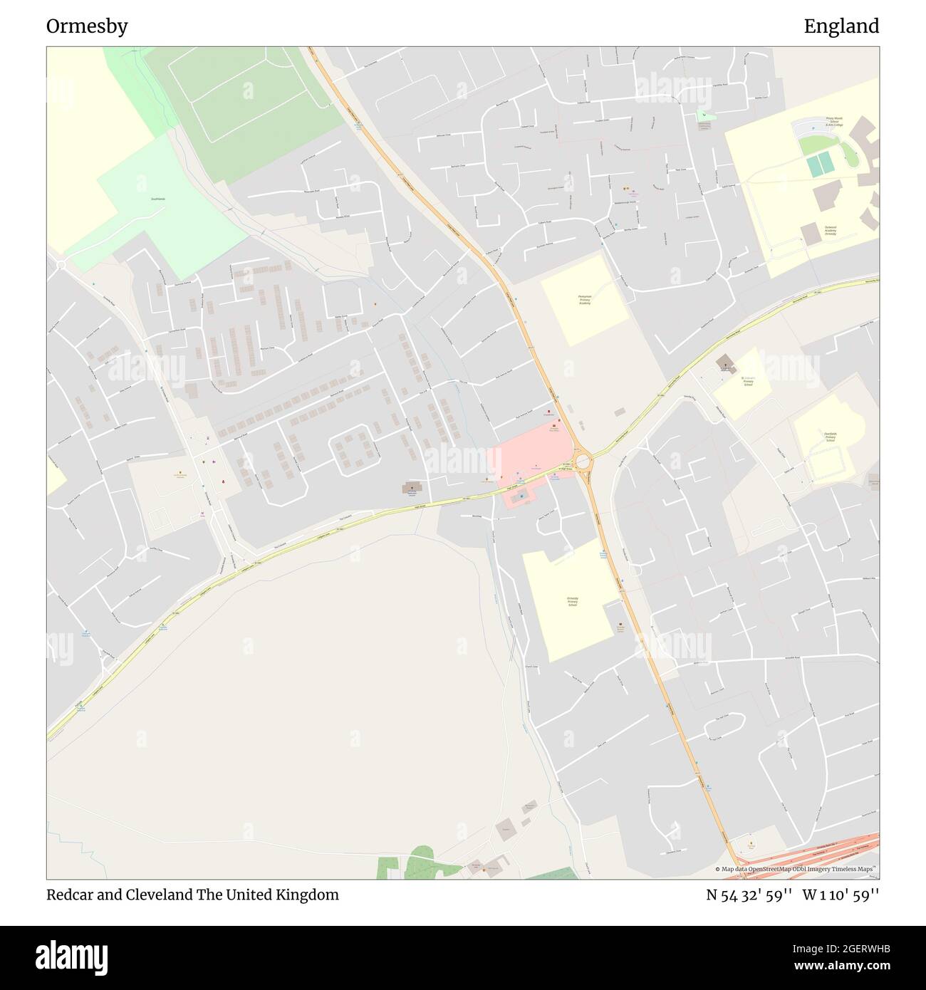 Map of redcar hi-res stock photography and images - Alamy