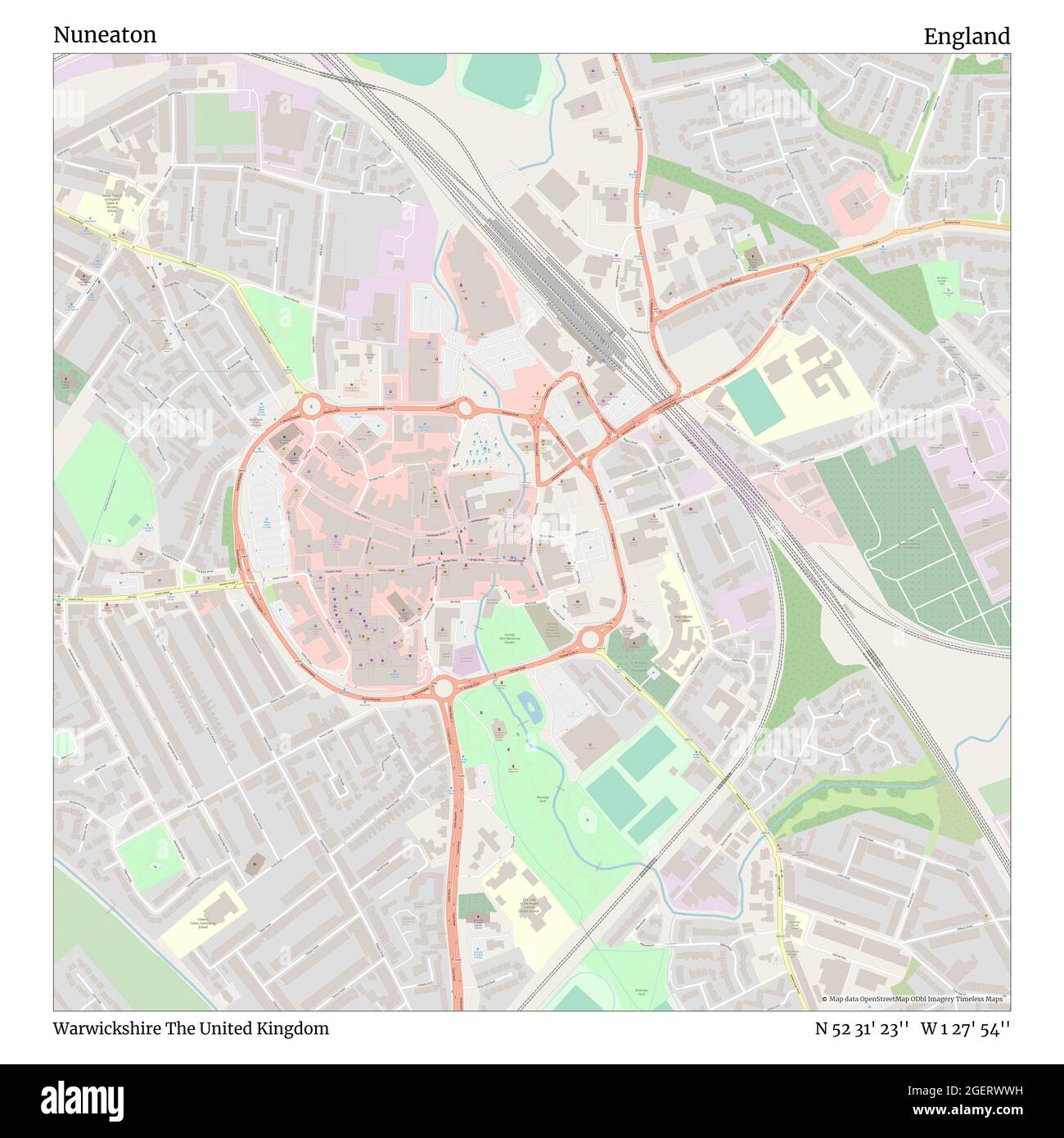 Nuneaton map hi-res stock photography and images - Alamy