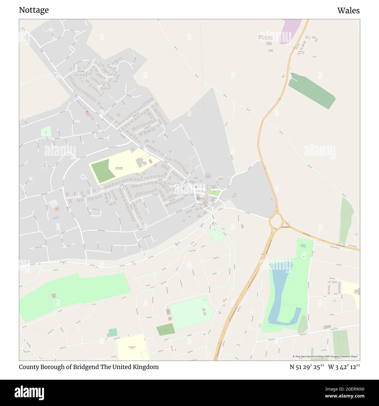 Bridgend Map Cut Out Stock Images & Pictures - Alamy