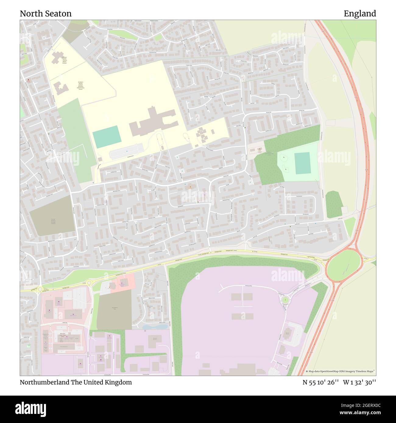 Map of seaton hi-res stock photography and images - Alamy