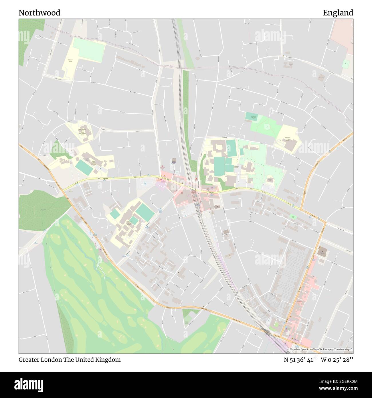 Map of northwood hi-res stock photography and images - Alamy