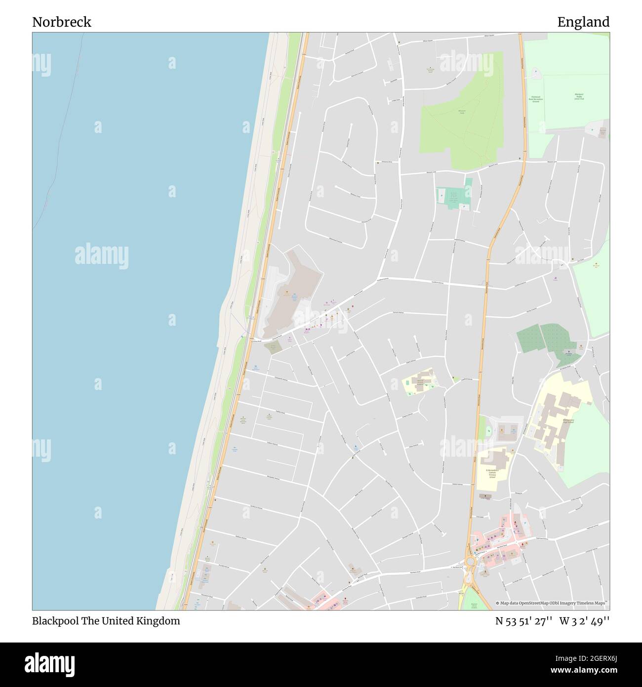 Map of blackpool hi-res stock photography and images - Alamy