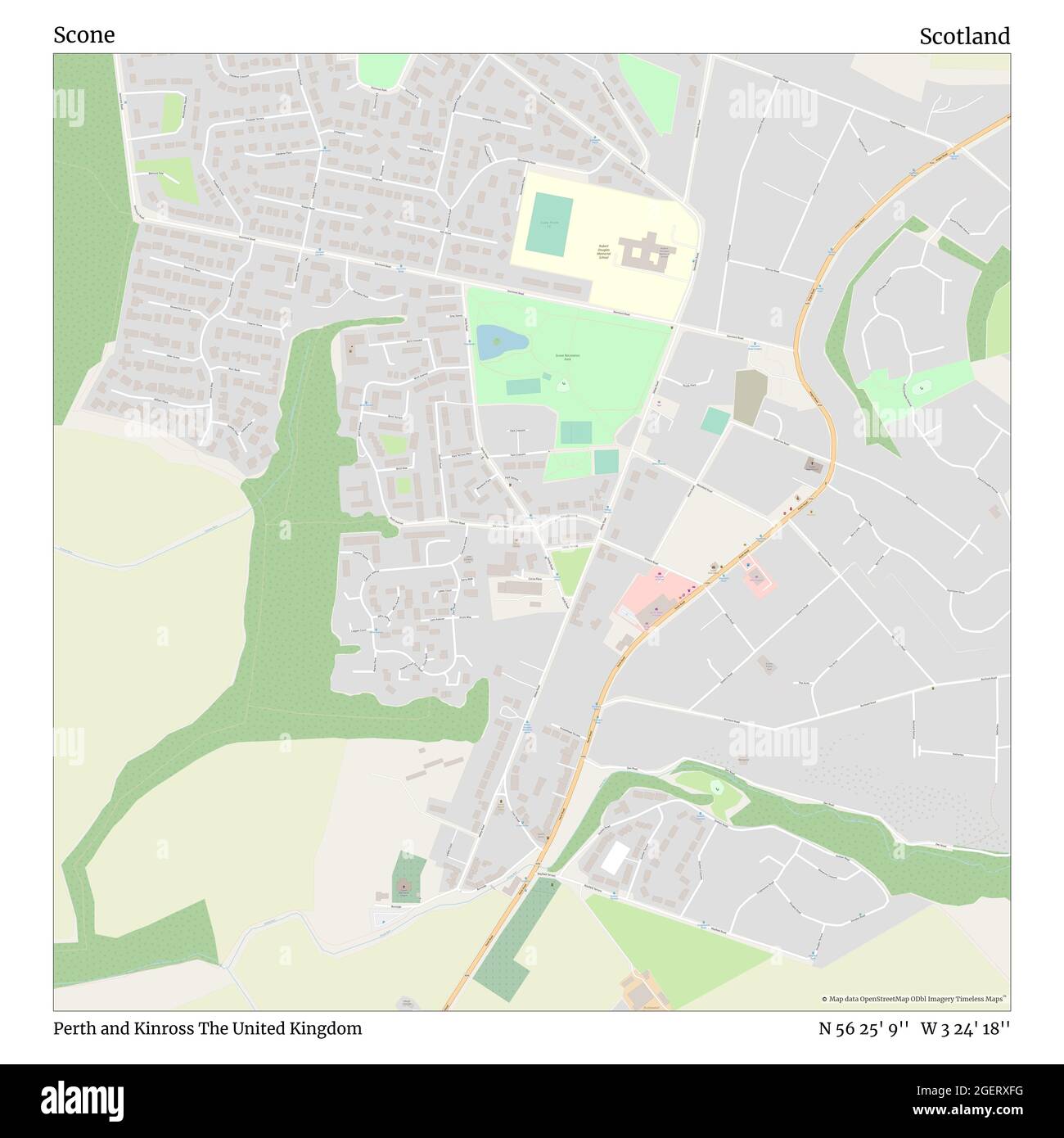 Scone, Perth and Kinross, United Kingdom, Scotland, N 56 25' 9'', W 3 ...