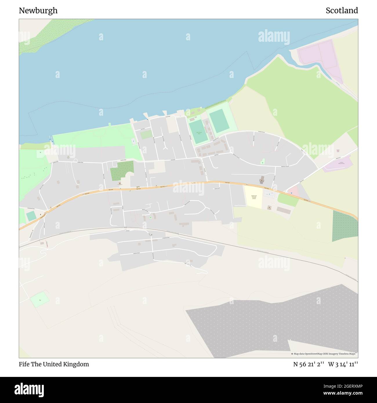 Map of newburgh Cut Out Stock Images & Pictures - Alamy