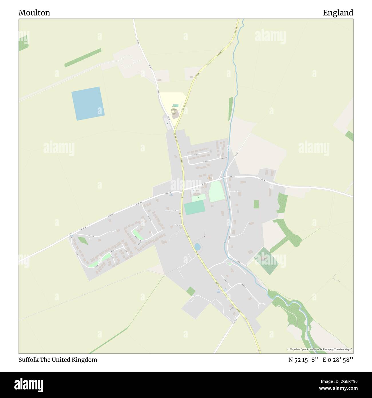 Map of moulton hi-res stock photography and images - Alamy
