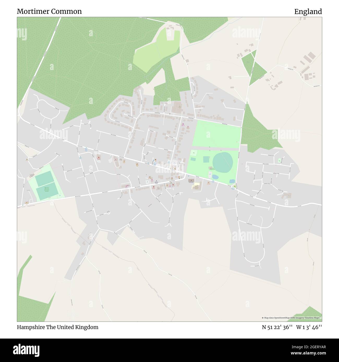 Mortimer road map hi-res stock photography and images - Alamy