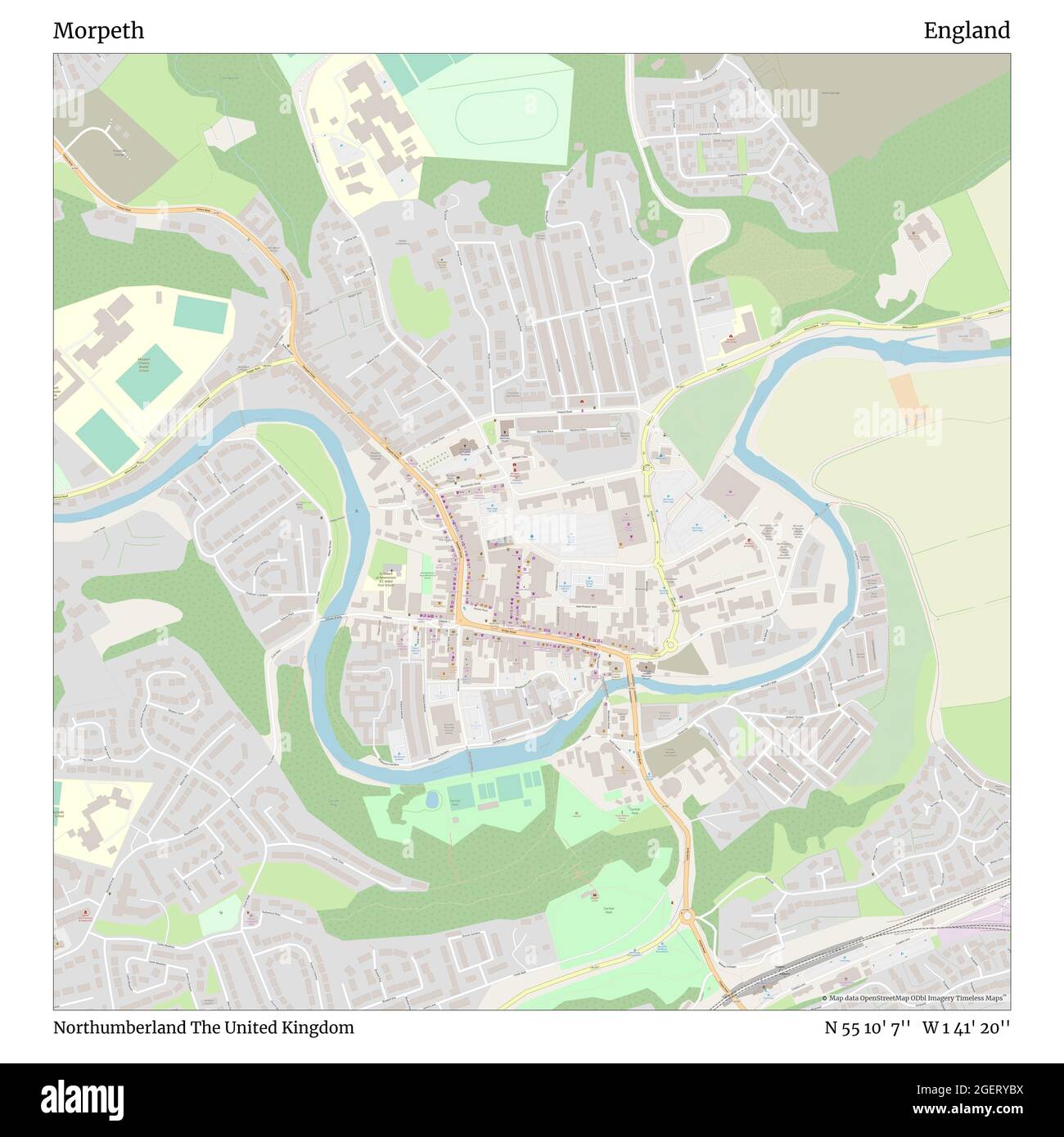 Morpeth map hi-res stock photography and images - Alamy