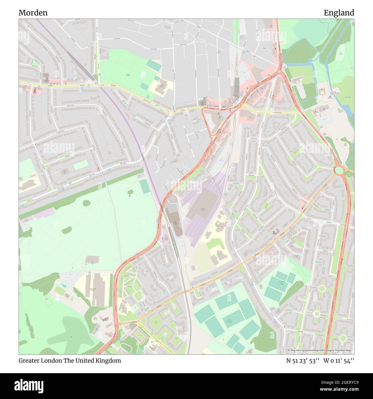 Map of morden hi-res stock photography and images - Alamy