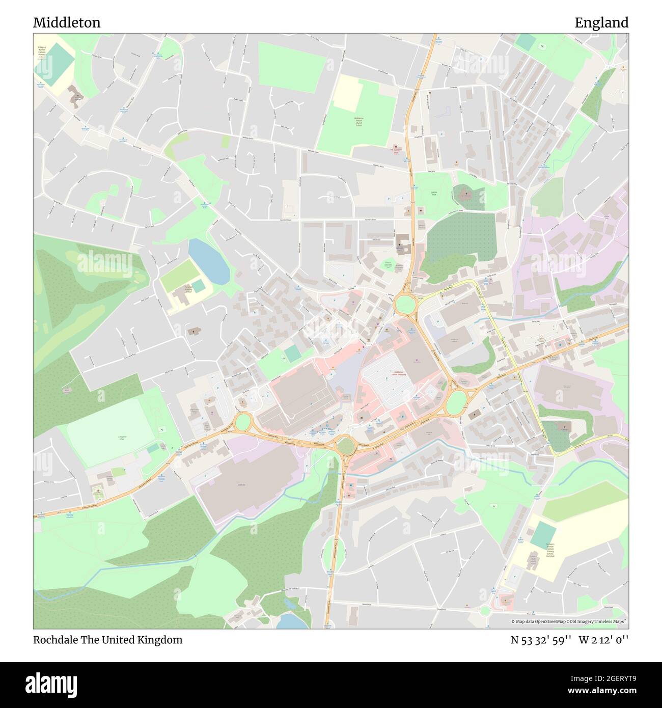Rochdale road map Cut Out Stock Images & Pictures - Alamy