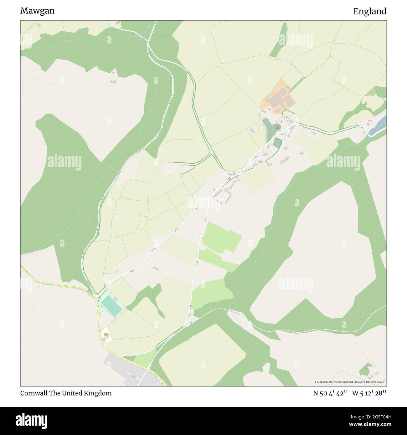Map of cornwall england hi-res stock photography and images - Alamy
