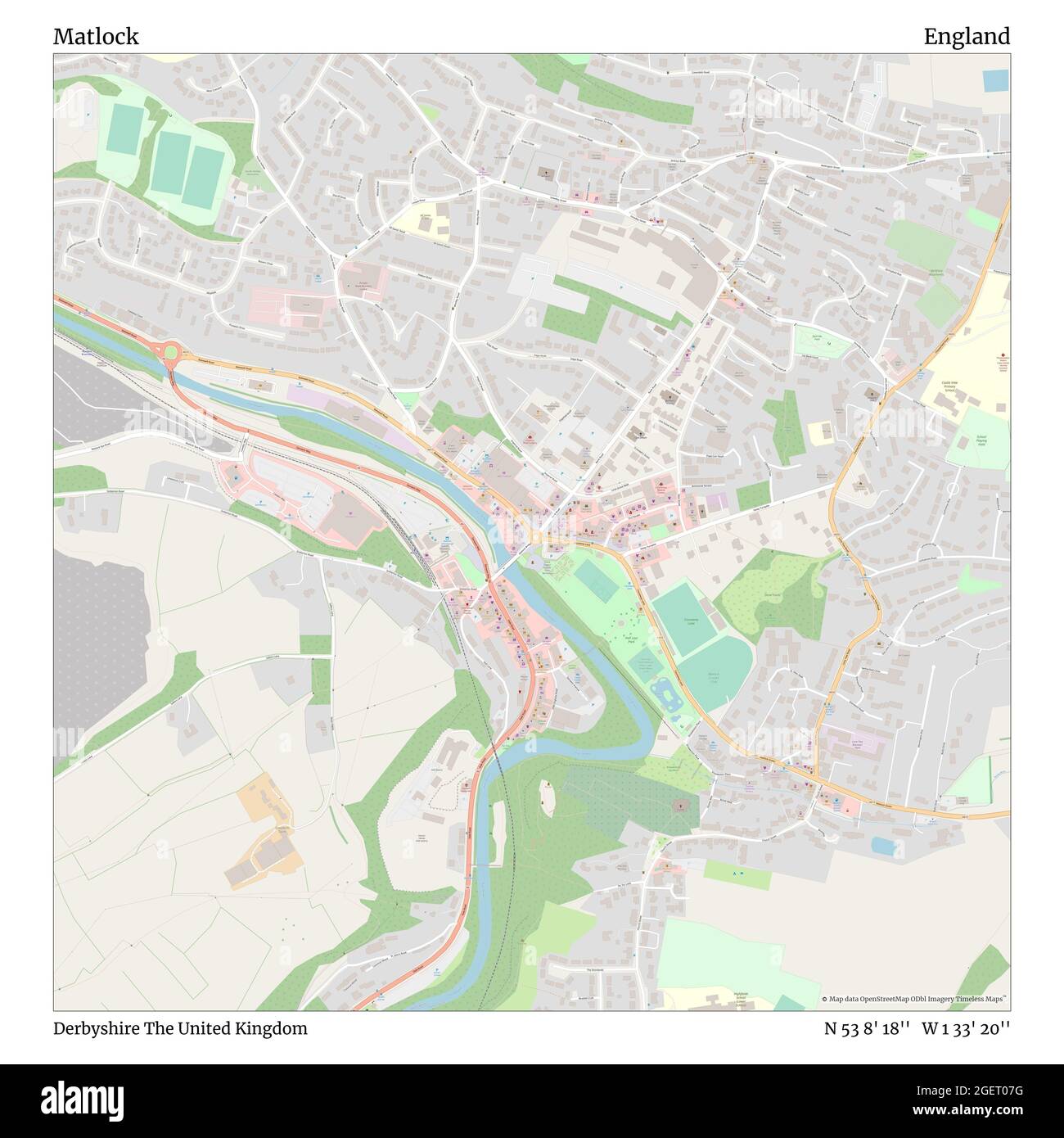 Map of matlock hi-res stock photography and images - Alamy
