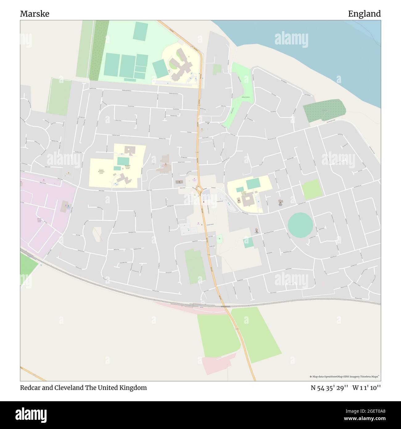 Map of redcar hi-res stock photography and images - Alamy