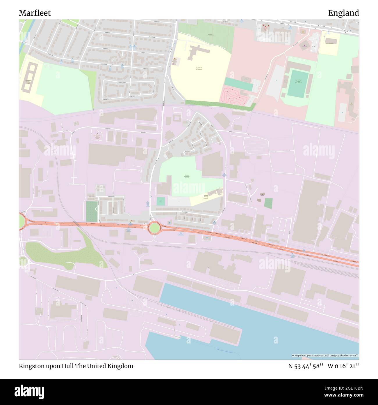 Map of kingston upon hull hi-res stock photography and images - Alamy
