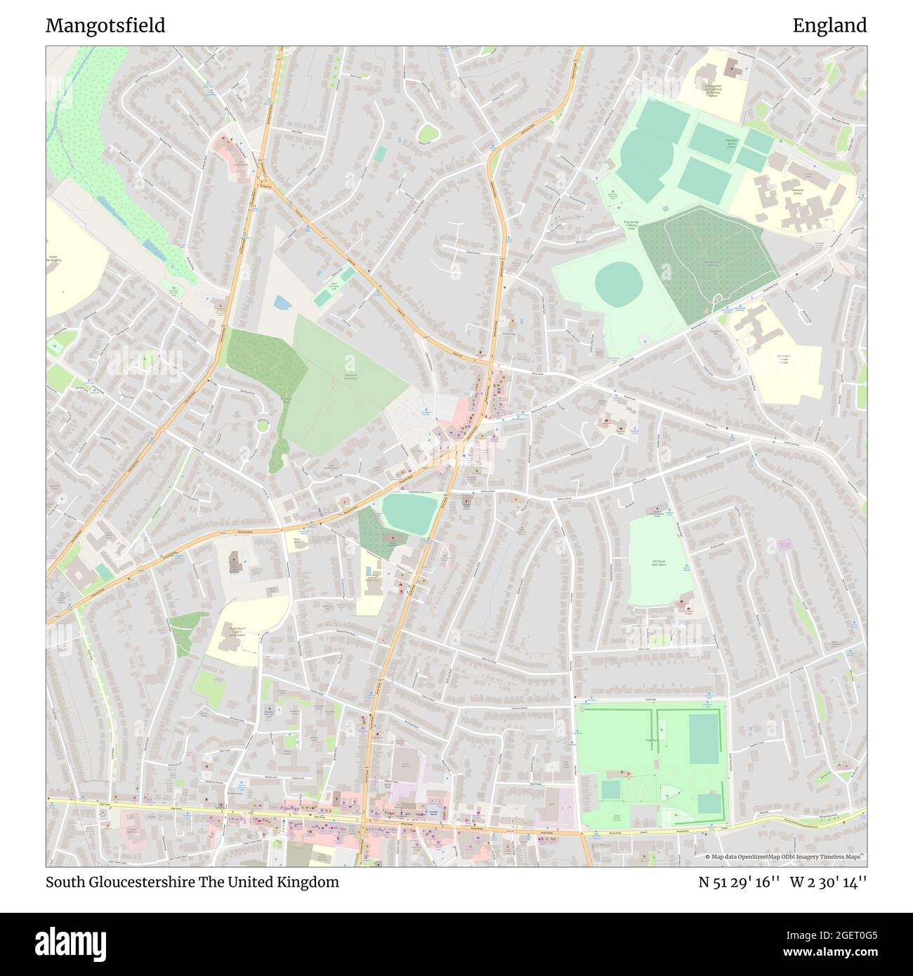 Mangotsfield map hi-res stock photography and images - Alamy
