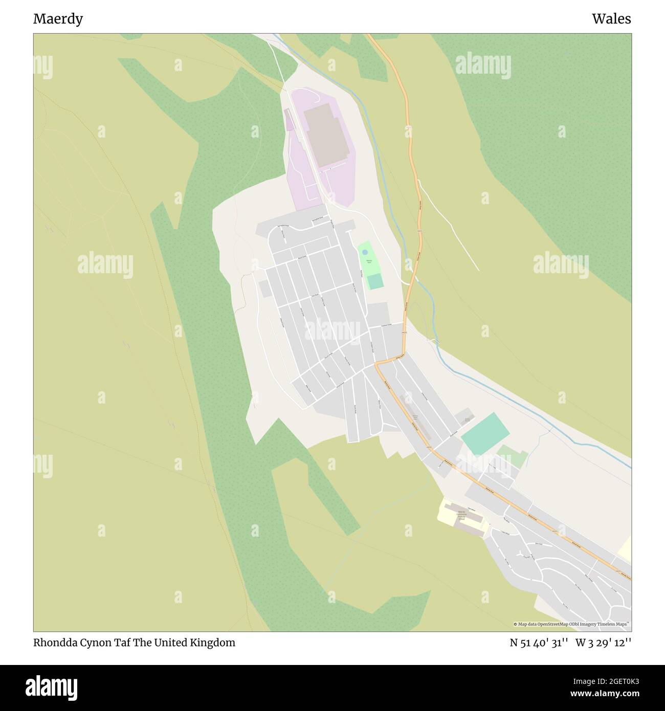 Maerdy, Rhondda Cynon Taf, United Kingdom, Wales, N 51 40' 31'', W 3 29 ...