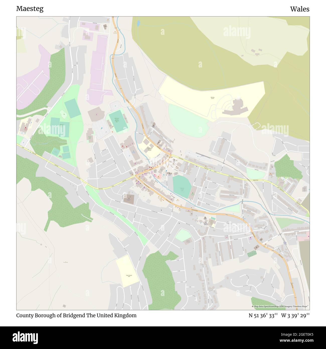Maesteg map hi-res stock photography and images - Alamy