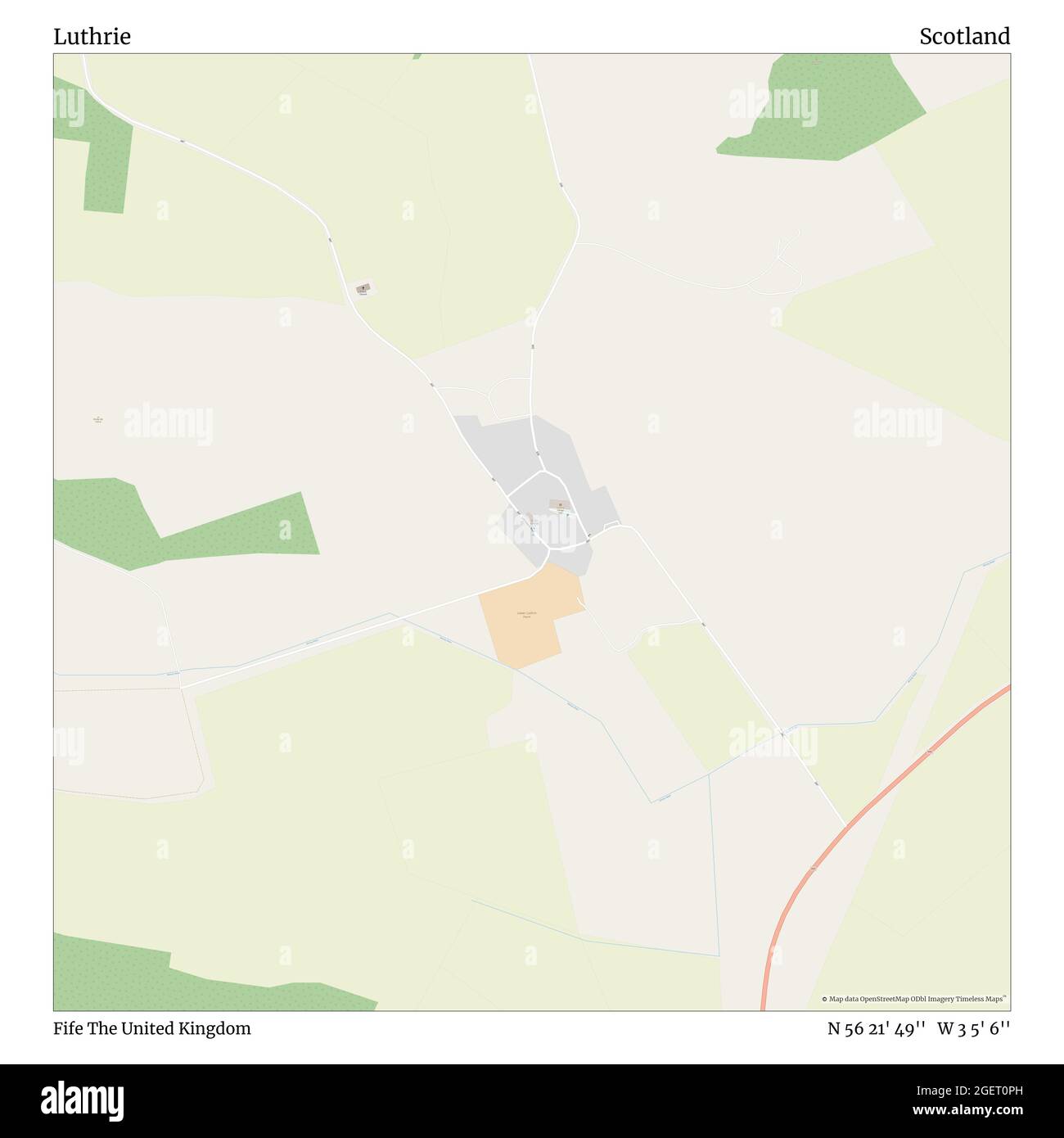 Luthrie, Fife, United Kingdom, Scotland, N 56 21' 49'', W 3 5' 6'', map ...