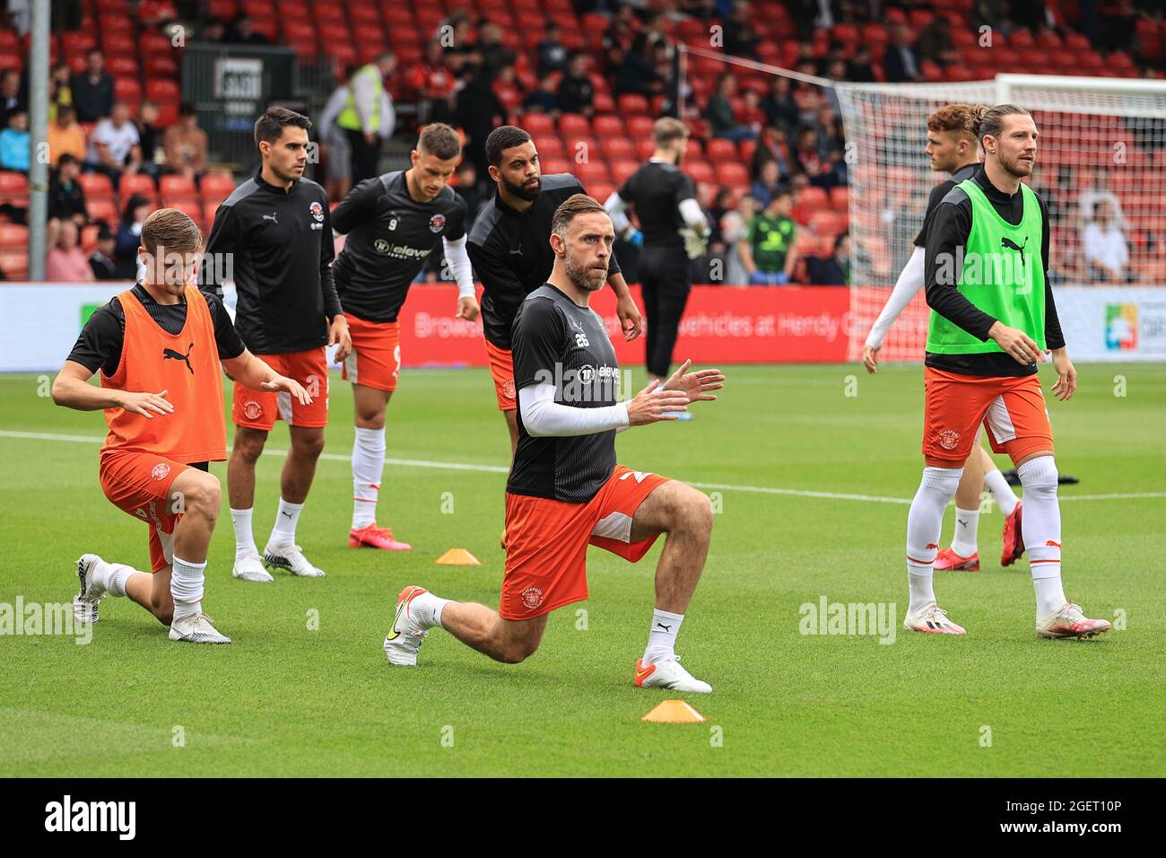 Bournemouth, UK. 21st Aug, 2021. Richard Keogh #26 of Blackpool during ...