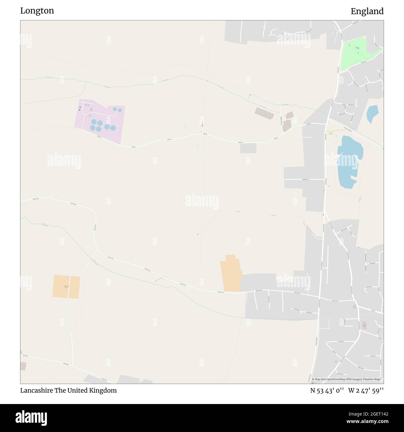Map of longton Cut Out Stock Images & Pictures - Alamy