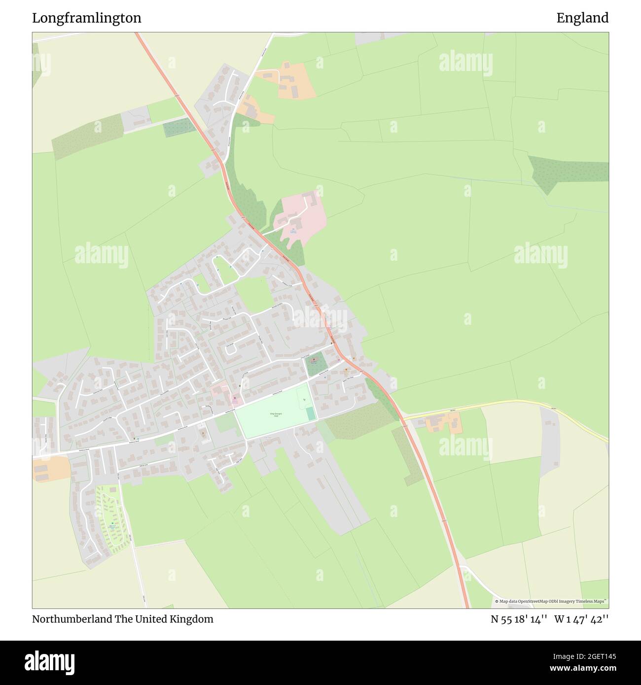 Northumberland map hi-res stock photography and images - Alamy