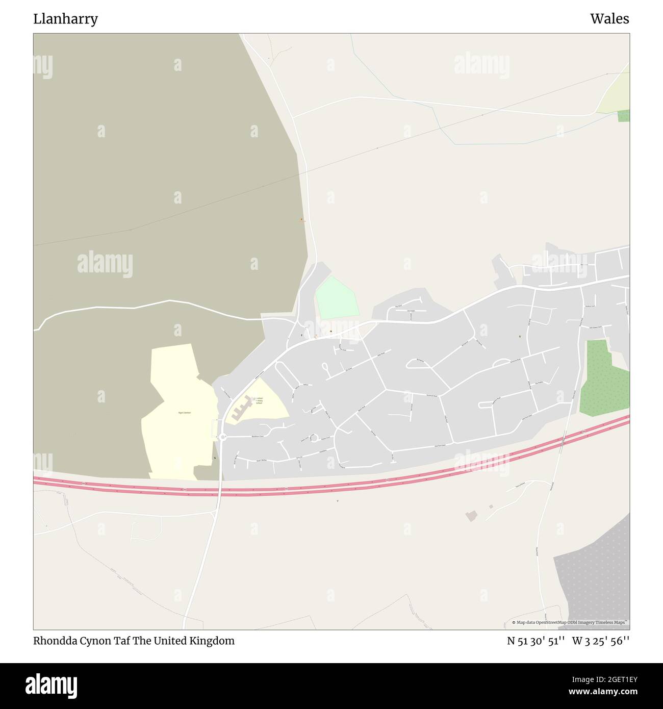 Map of rhondda hi-res stock photography and images - Alamy