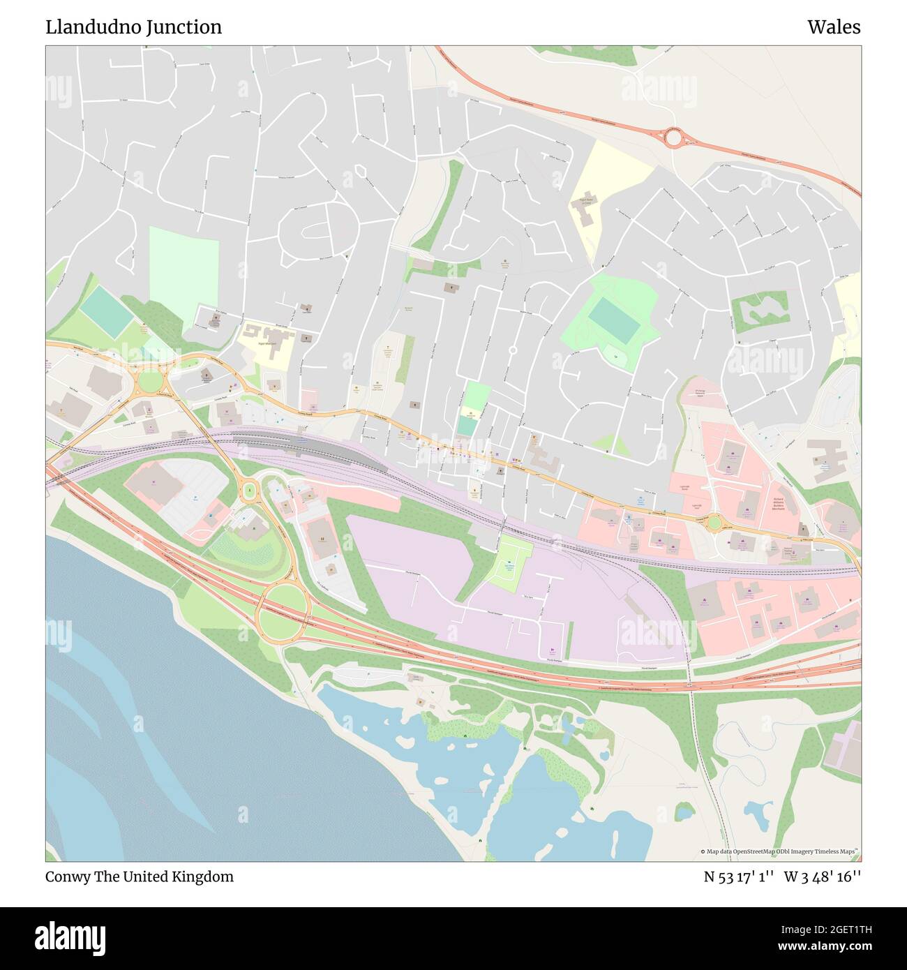 Llandudno map hi-res stock photography and images - Alamy