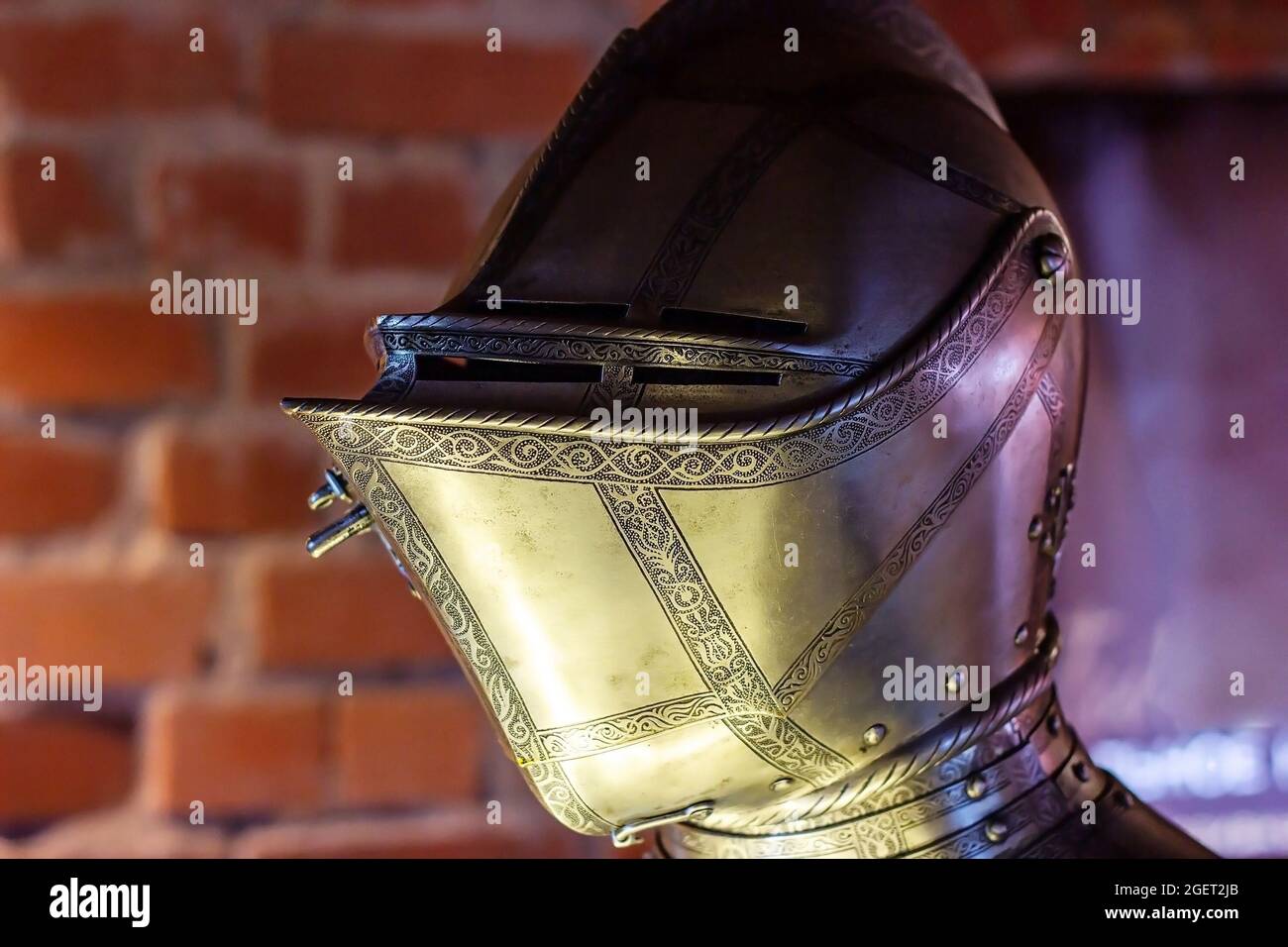 Old historical medieval iron knight helmet armor for ancient warriors ...