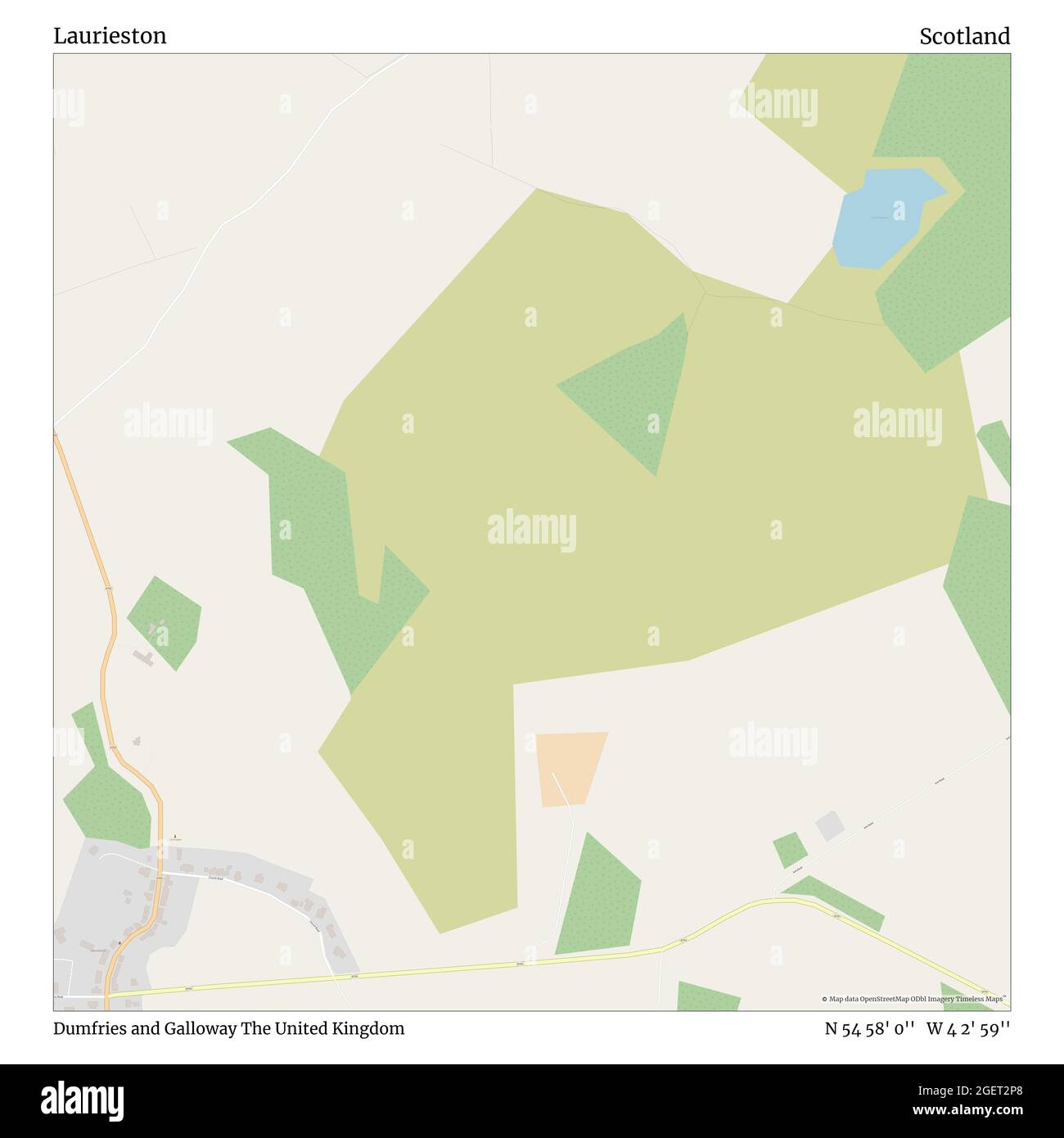 Map of laurieston hi-res stock photography and images - Alamy
