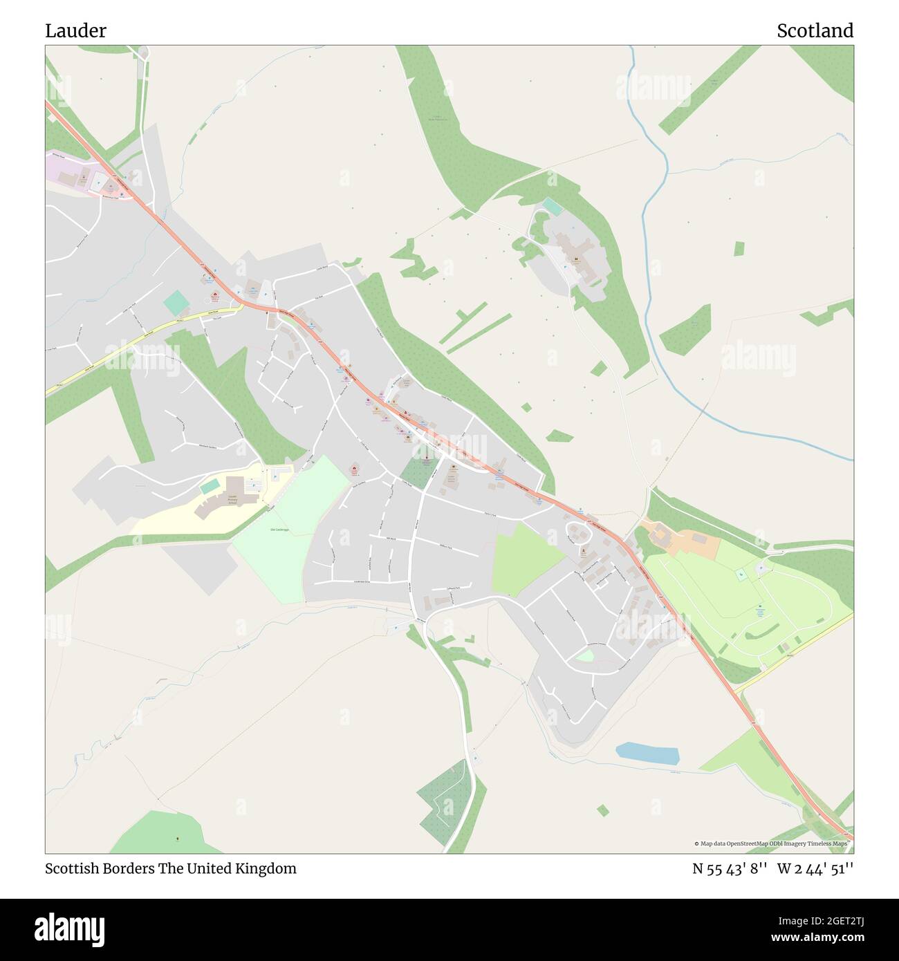 Scottish road map Cut Out Stock Images & Pictures - Alamy