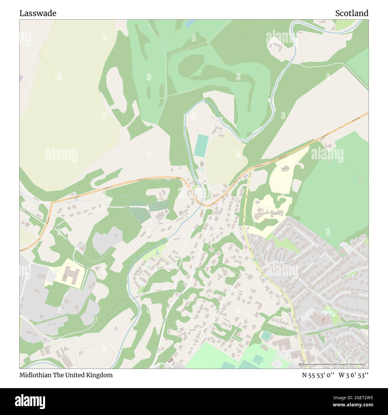 Midlothian map hi-res stock photography and images - Alamy