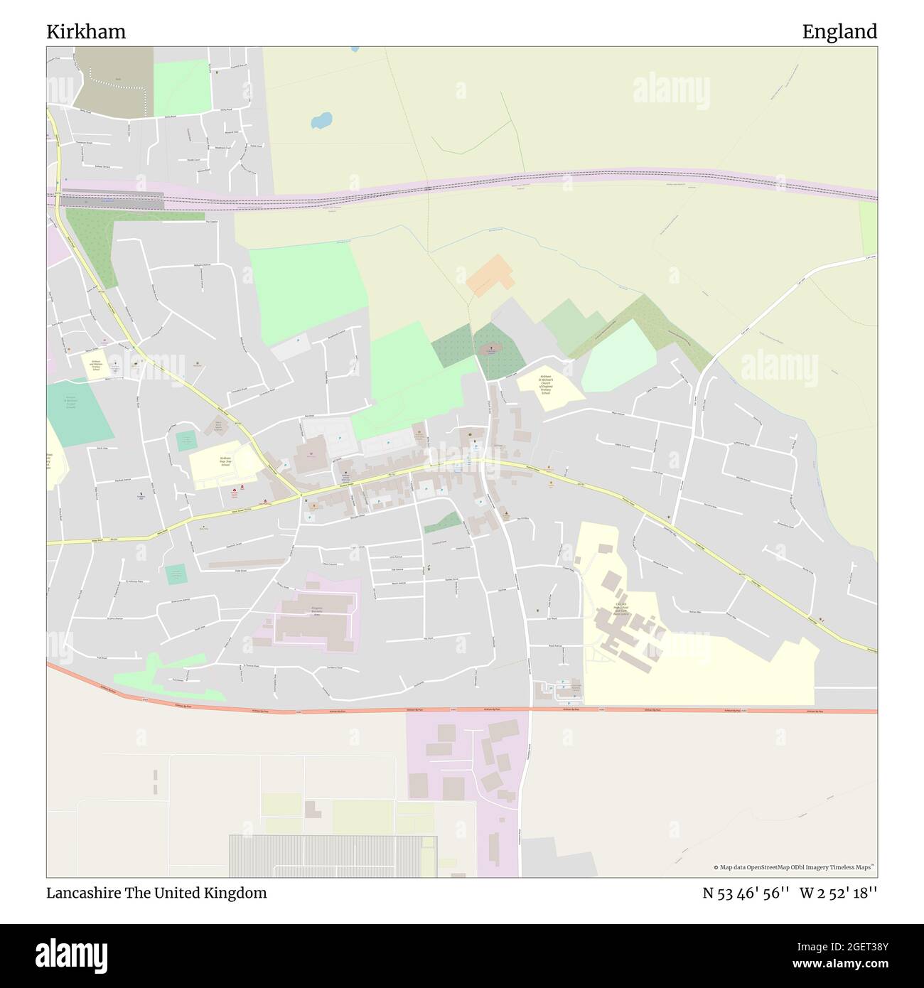 Map of kirkham hi-res stock photography and images - Alamy