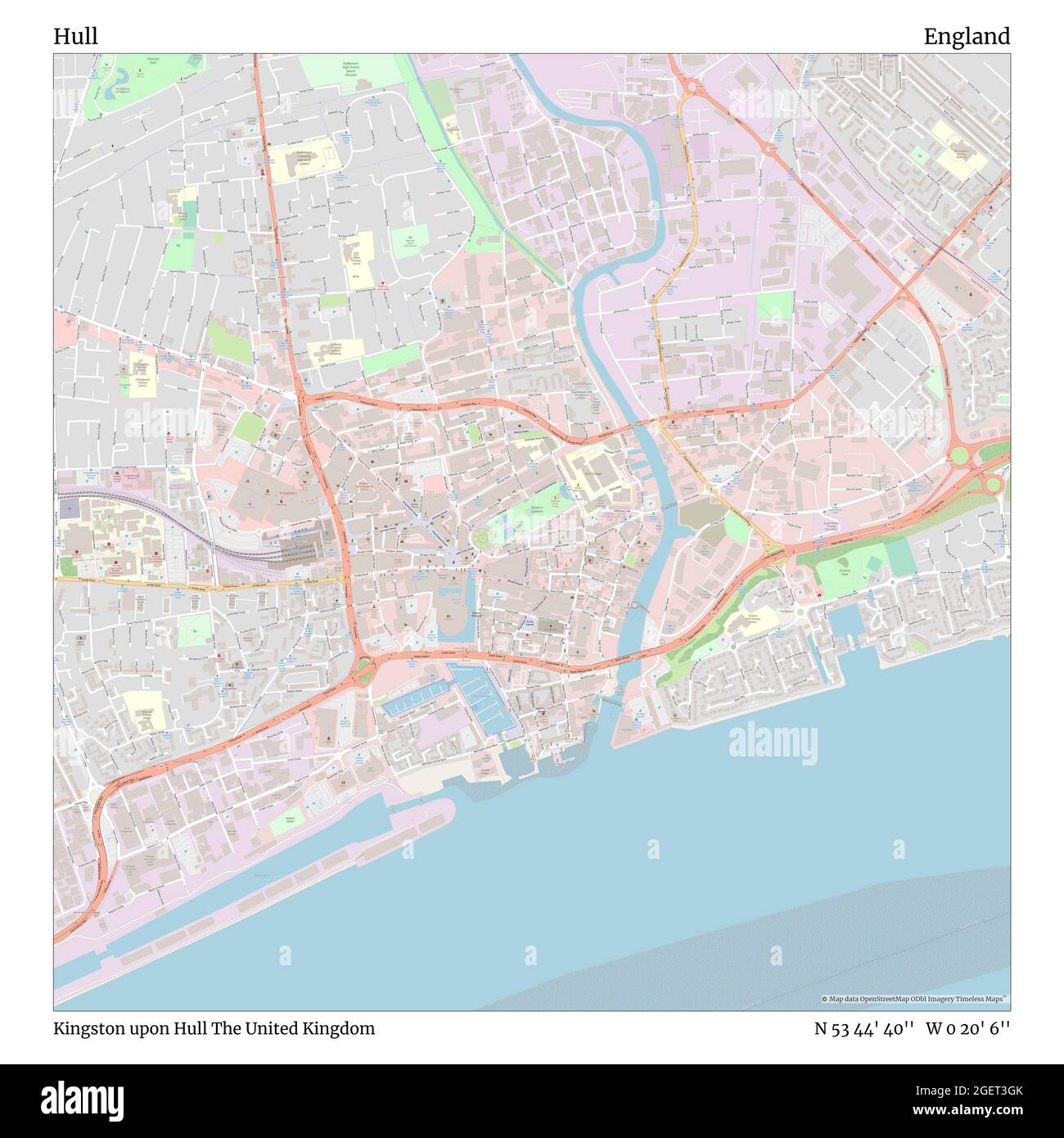 Map of kingston upon hull hi-res stock photography and images - Alamy