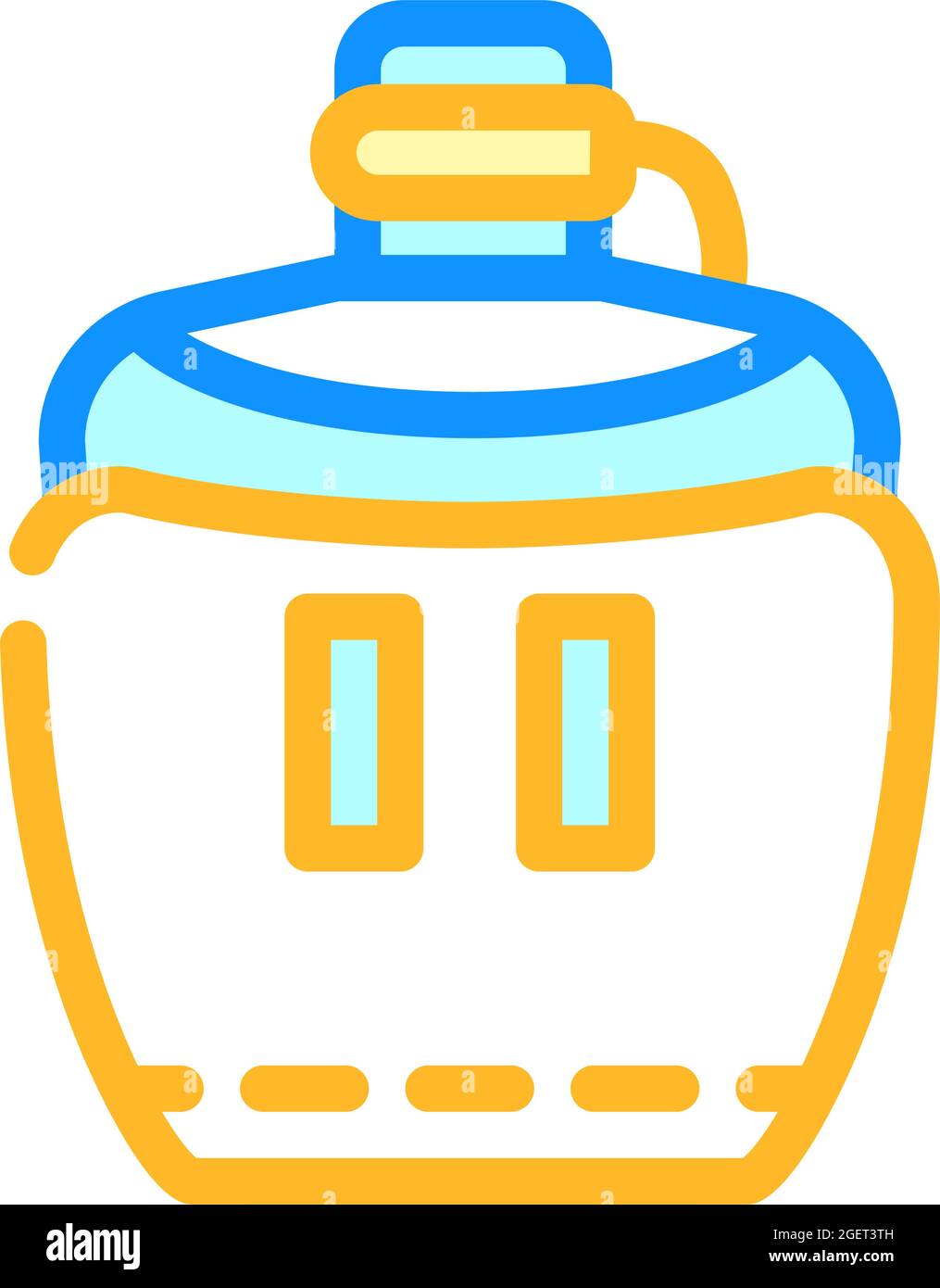 flask drink color icon vector illustration Stock Vector Image & Art - Alamy