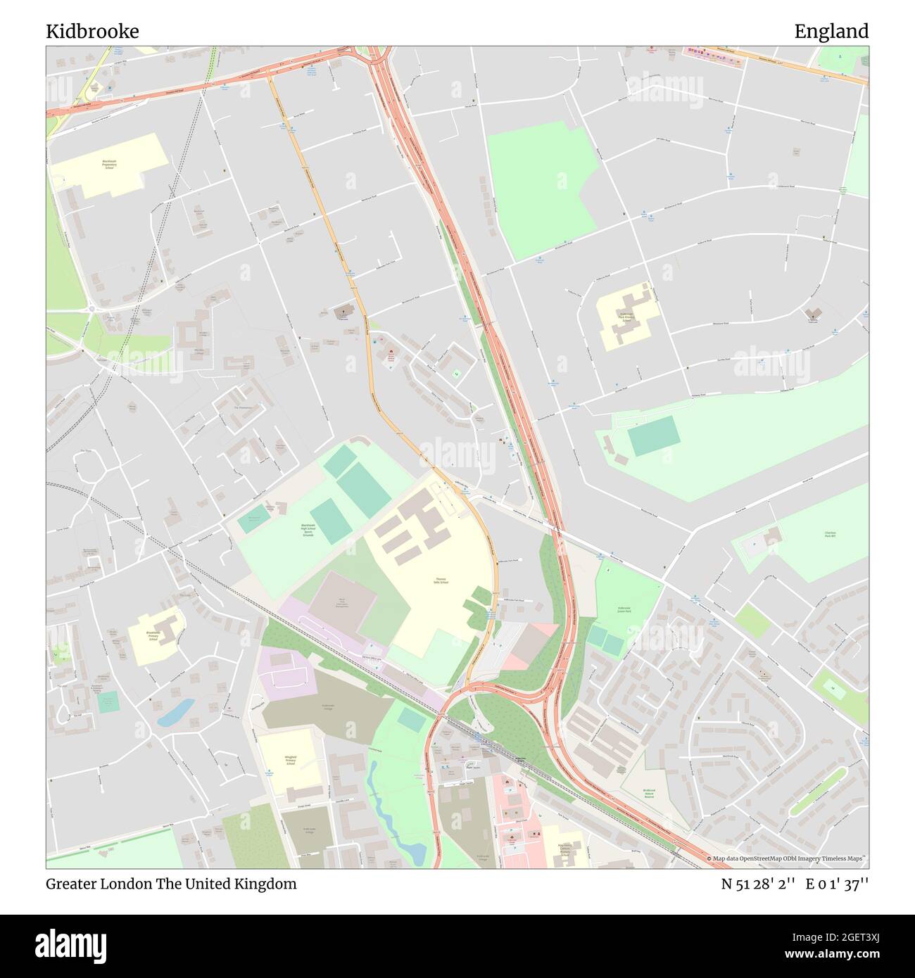 Kidbrooke map hi-res stock photography and images - Alamy