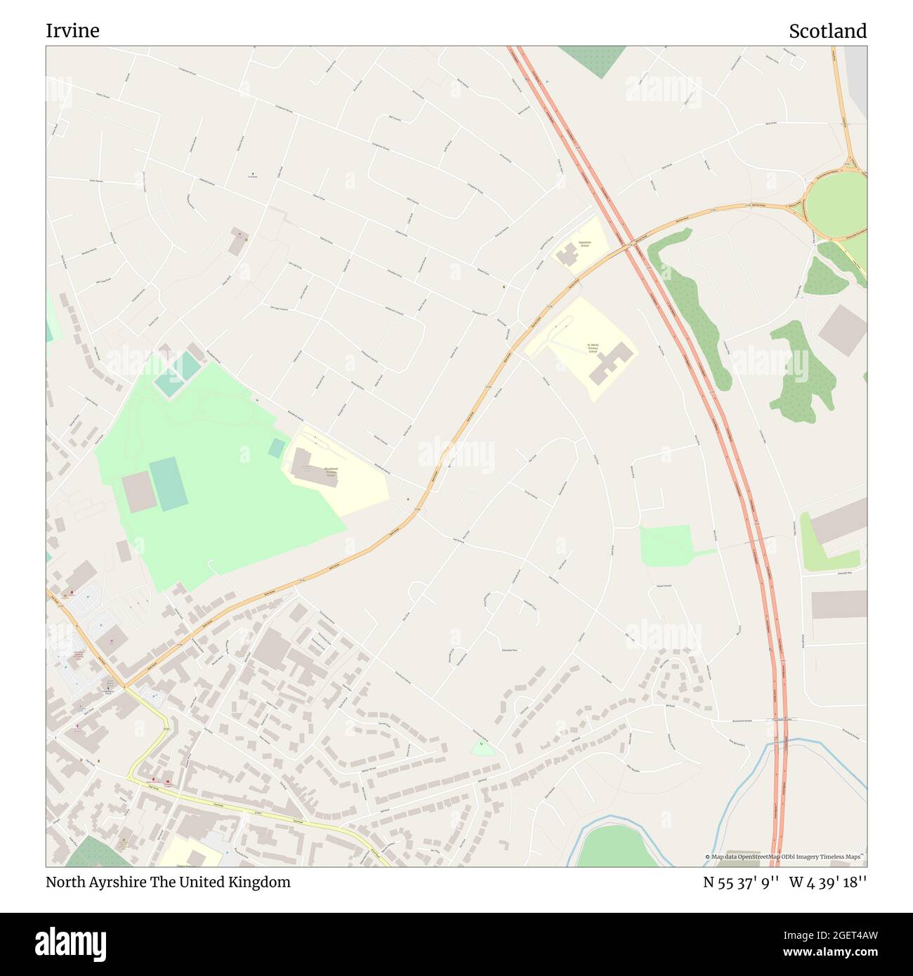 Map irvine hi-res stock photography and images - Alamy