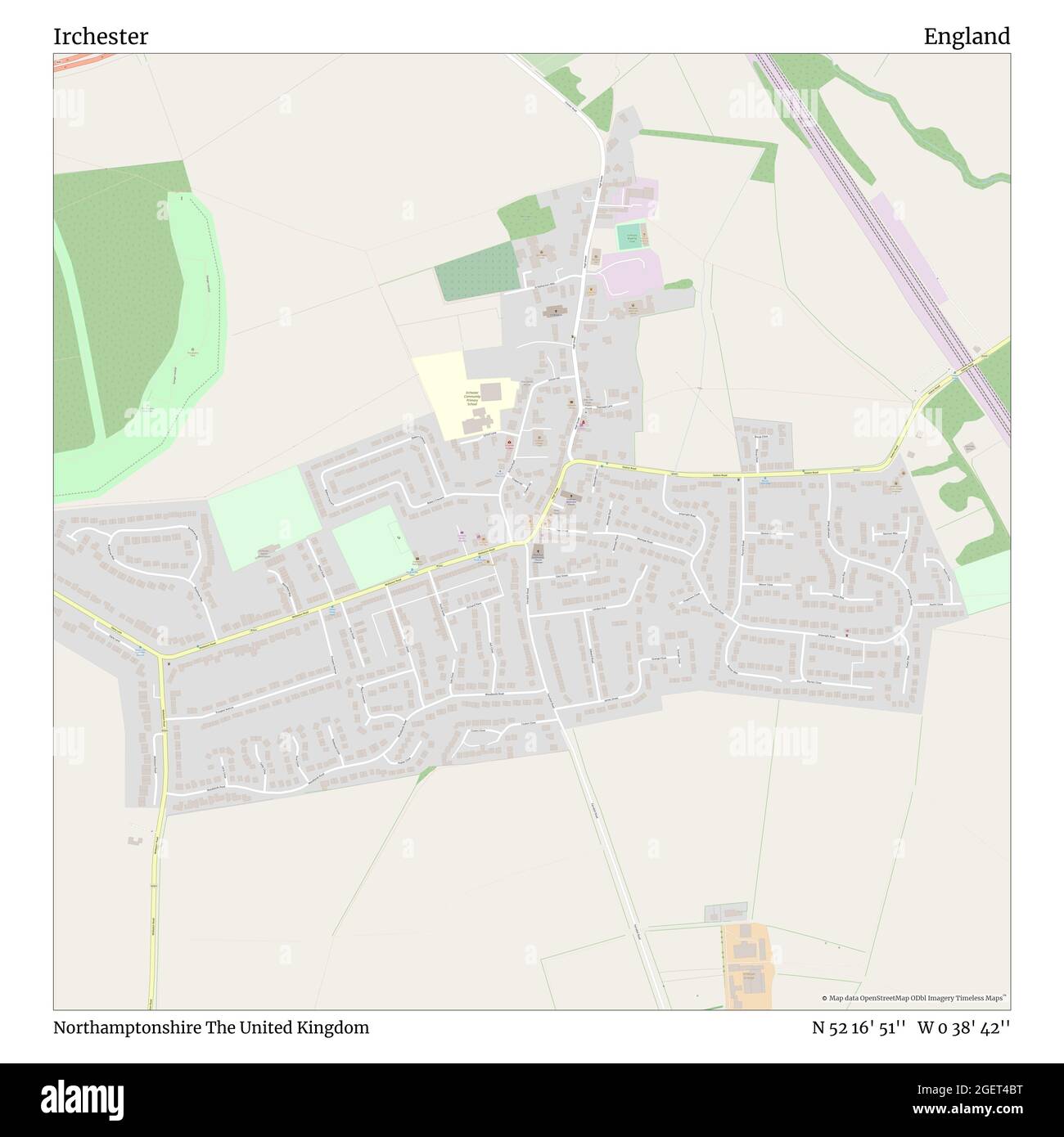 Irchester map hi-res stock photography and images - Alamy