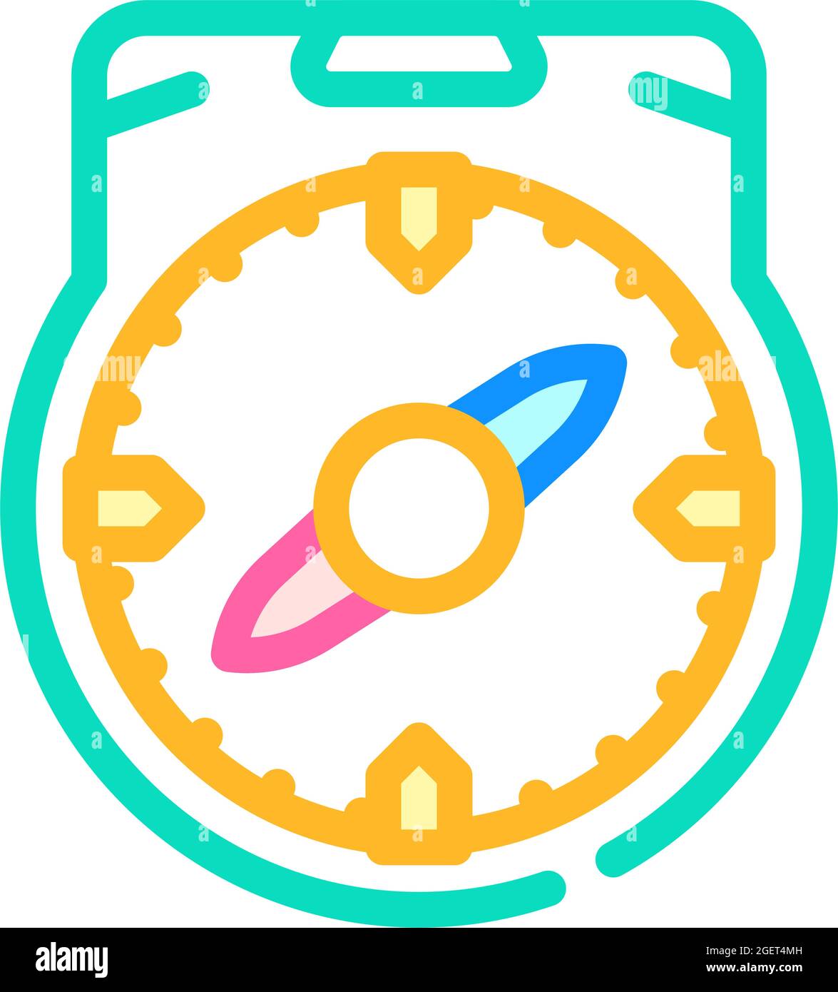 compass tool color icon vector illustration Stock Vector Image & Art ...