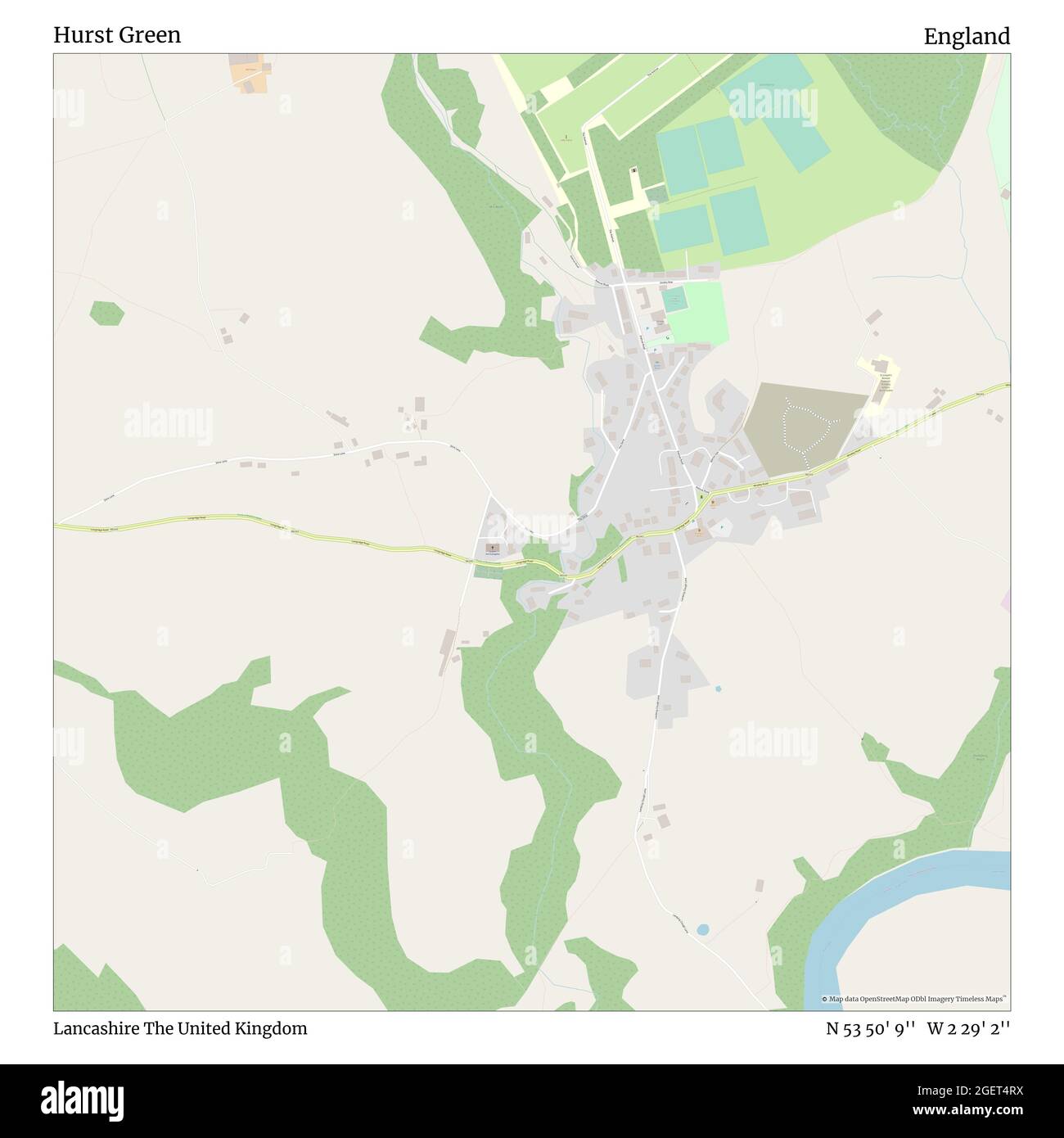 Hurst Green, Lancashire, United Kingdom, England, N 53 50' 9'', W 2 29 ...